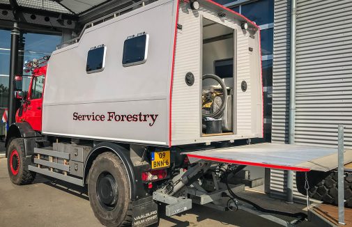 Transformer Unimog in der Waldbrandbekämpfung